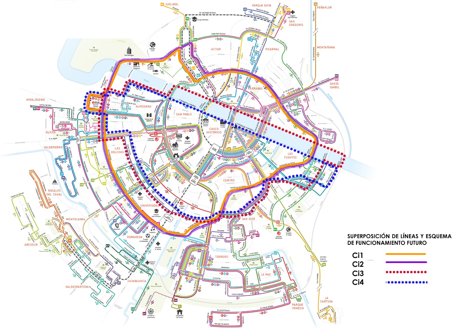 Una nueva línea circular de bus de doble dirección conectará ocho ...